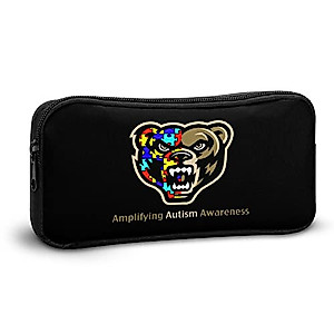Amplifying Autism Awareness Pencil Case Makeup Bag Big Capacity Pouch Organizer for Office College