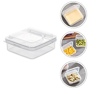 Ciieeo Cheese Storage for Fridge Utensil Holder 2pcs s Saver Airtight Butter Boxes Food Serving Dishes with Lids Meal Prep Container for Kitchen Refrigerators Cream Cheese