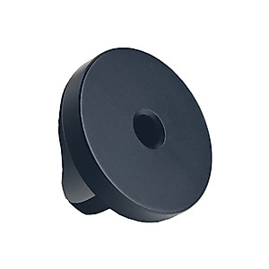 DEWHEL 45 RPM Aluminum Record Adapter Insert Compatible with 7 inch Vinyl Records Dome 45 Adapter Black