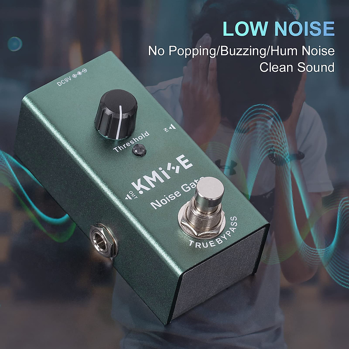 Kmise Noise Gate Electric Guitar Effects Pedal Mini Single Type DC 9V True Bypass
