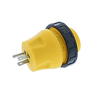 ABN 15A to 30A RV Power Cord – Male to Female 3-Prong 125V AC Camper Generator Cable Adapter Electrical Converter Plug