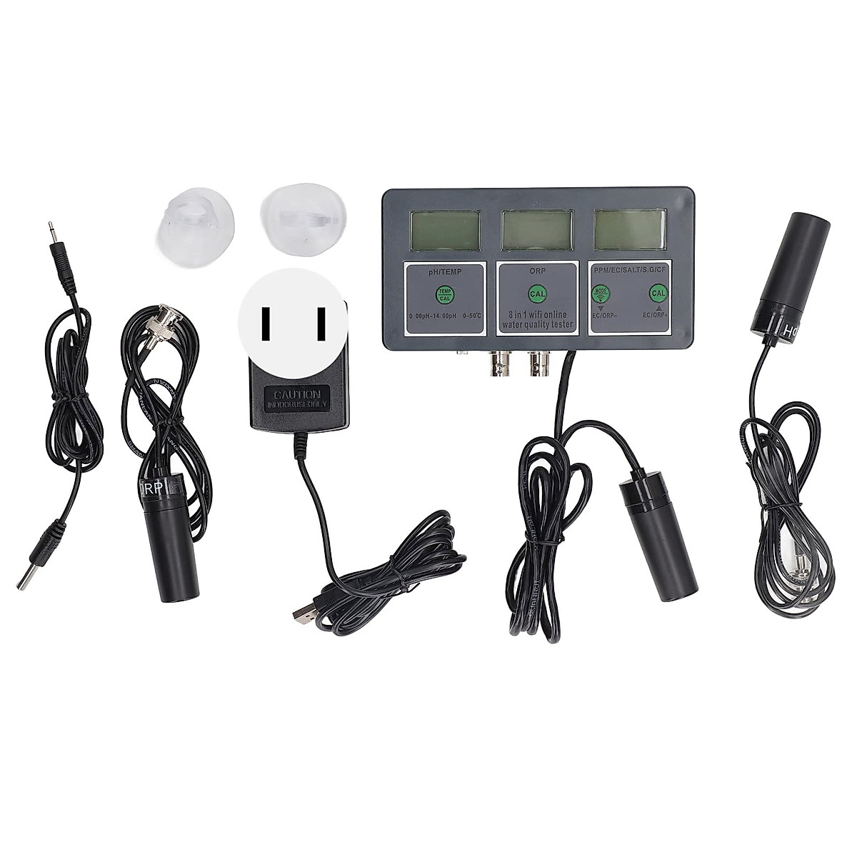 Multi Parameter Water Quality Tester, Real Time Data Reception Water Quality Meter Wireless Remote Monitoring Automatic Data Storage WiFi Online for Fish(#2)