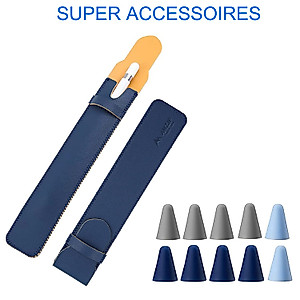 Pencil Tips Compatible with Apple Pencil 1st & 2nd Generation, Replacement Tips (4 Pack) and Nibs Protector Cover (4 Pack) for iPad Pro Pen