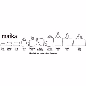 MAIKA Recycled Canvas Market Tote Bag, Echo Tangerine