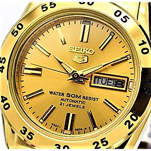 SEIKO 5 Sports Automatic Gold Dial Ladies Watch SYMG44K1