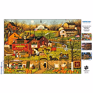 Buffalo Games - Charles Wysocki - Blackbirds Roost at Mill Creek - 500 Piece Jigsaw Puzzle for Adults -Challenging Puzzle Perfect for Game Nights - Finished Size is 21.25 x 15.00