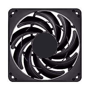 SilverStone Technology SST-FN124 120mm Fan with Slim 15mm Design with 3-Pins in Black FN124