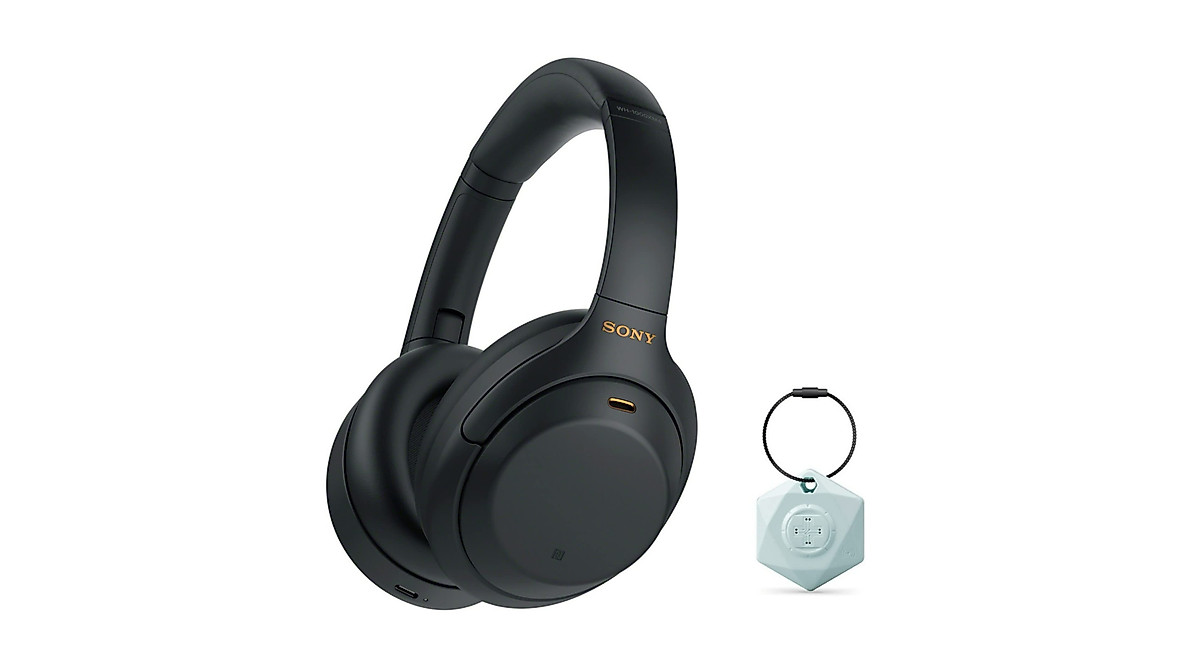Sony WH-1000XM4 Wireless Noise Cancelling Headphones with Find My Keychain