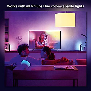 Philips Hue Play Gradient 75" TV LED Backlight Lightstrip, Flowing Multicolor Effect, Surround Lighting for Home Theater, Sync with Movies, Music and Video Games, Requires Hue Bridge and HDMI Sync Box