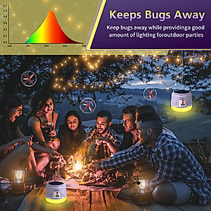 Qualirey Amber Yellow LED Bug Light Bulbs USB Rechargeable Solar Outdoor Bug Lights for Camping Bug Light Bulbs for Porch Lights Warm LED Light Bulb for Fishing Patio Deck Backyard Home