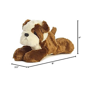 Aurora® Adorable Mini Flopsie™ Semper Fi Stuffed Animal - Playful Ease - Timeless Companions - Brown 8 Inches