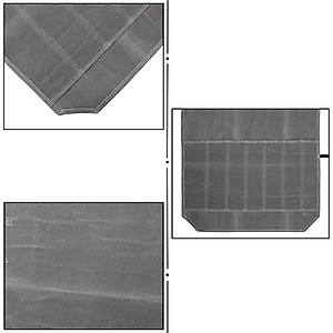 Oidnvay Knife Roll Case, Waxed Canvas Cutlery Knives Holders Protectors, Home Kitchen Cooking Tools and Utensils Wrap Bag - B