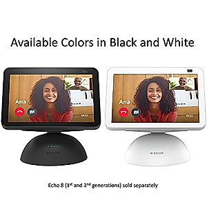 Made for Amazon Battery Base in White, for Echo Show 8 (1st and 2nd Generations)