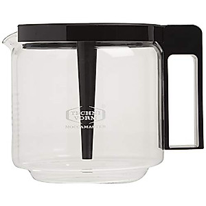 Technivorm 89830 1.25L Glass Carafe, for KBG Brewers, Clear/Black