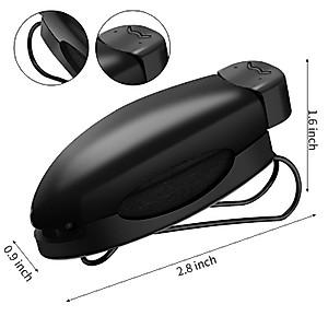 Tallew 6 Pcs Car Glasses Holders Sunglasses Holder Clip Glasses Sun Visor Clip Eyeglasses Mount for Sunglasses Car Supplies (Black)