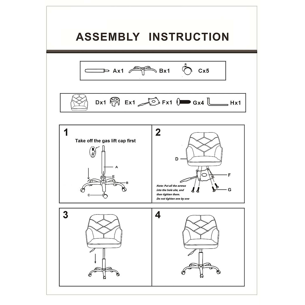 Velvet Swivel Shell Chair for Living Room, Modern Leisure Arm Chair, Office Chair, 360 Degree Swivel Shell Chair Velvet Home Office Desk Chair Tufted Vanity Chair with 5 Wheels for Bedroom (Gray)