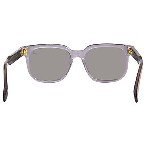 Dunhill Rectangular Sunglasses DU0002S 004 Transparent Gray 54mm, 54-17-145