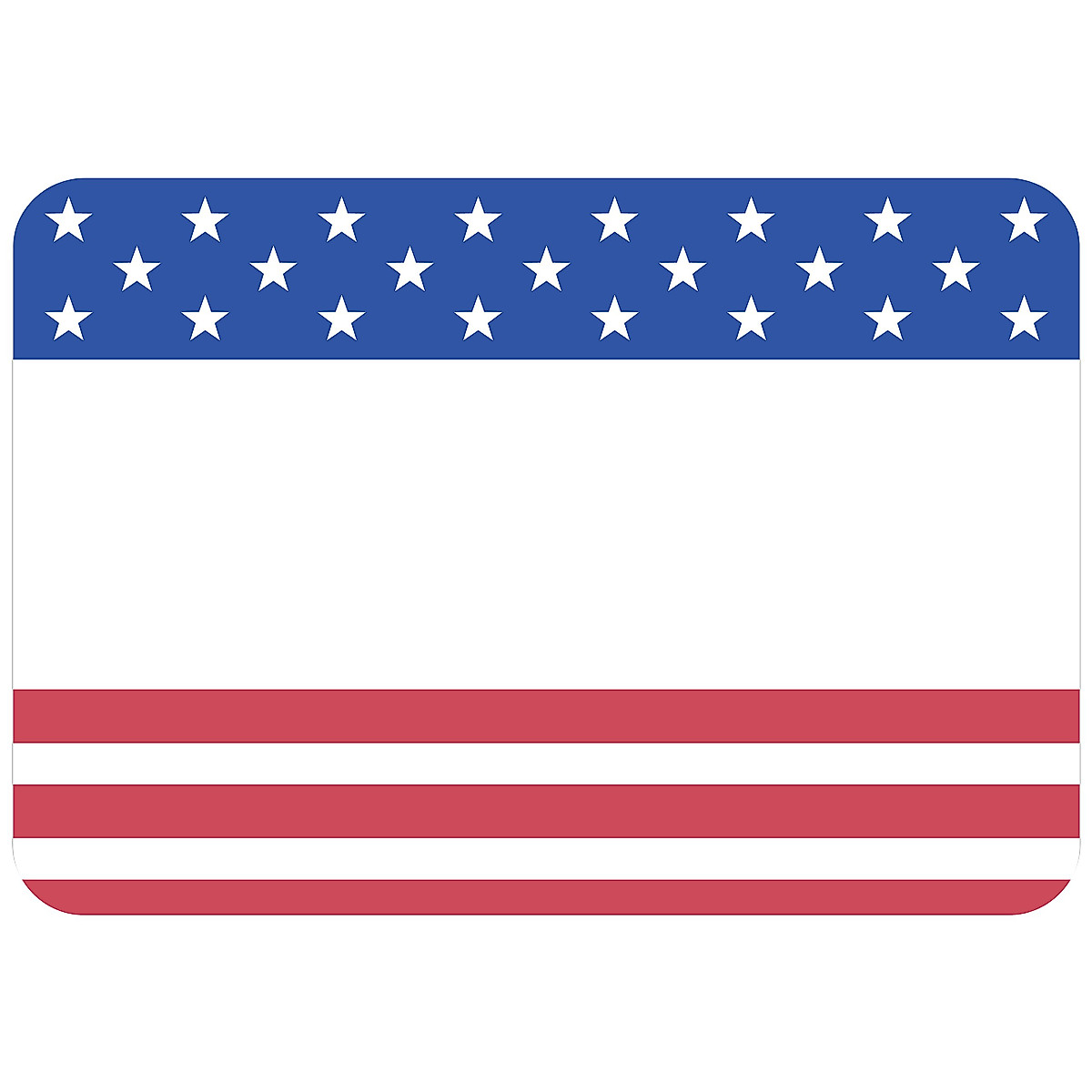 Avery Premium American Flag Name Tags, No Lift No Curl, 36 Handwriteable Name Stickers