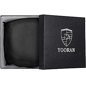 DOOPAI Mens Belt, Ratchet Genuine Leather Belt for Men 1 3/8" with Click Sliding Buckle,Gift Box