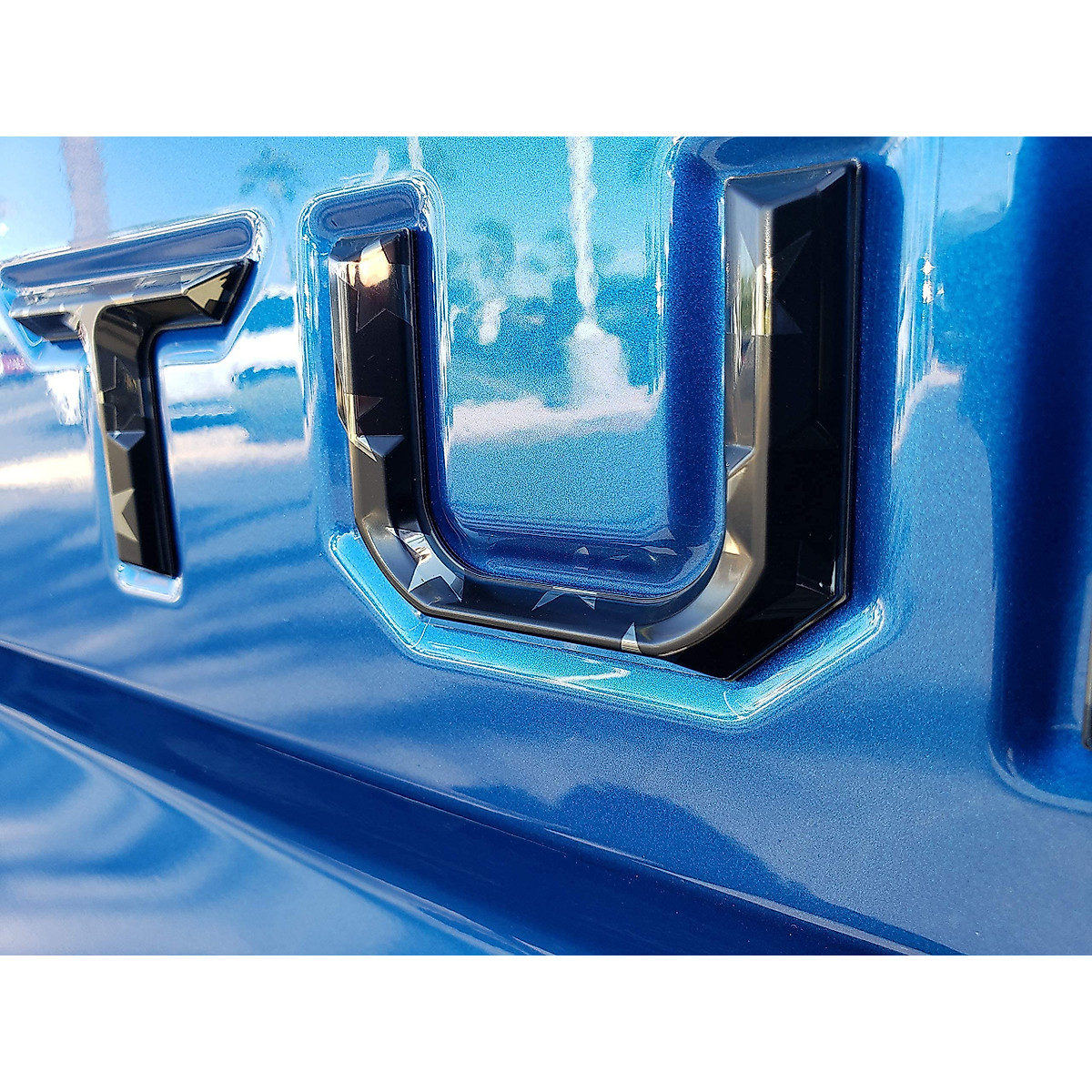 EyeCatcher Pro Series Tailgate Letter Inserts Fits 2014-2021 (Mono Black USA Flag)