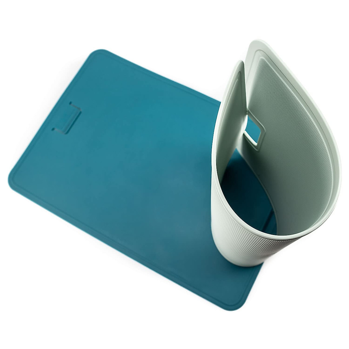 Lagomian TPU Cutting Board (2 Piece Set) Scratch Resistant Juice Grooves, BPA Free Kitchen Cutting Mat, Dishwasher Safe, Flexible Cutting Boards for Kitchen, Thin Chopping Mats, Made in Korea