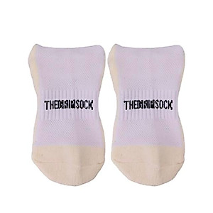 The Grip Sock Youth Socks, Soccer Socks Kids, Anti Slip Soccer Socks, Trampoline Socks, Non Slip Football Grip Socks, Kids socks 4 pk Kids ages 4-10 (White)