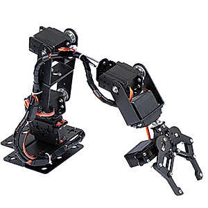 Arm Mechanical Robotic Clamp Claw Kits,6DOF Robot Mechanical Arm Clamp Claw Kit DOF Manipulator Industrial Robot Parts