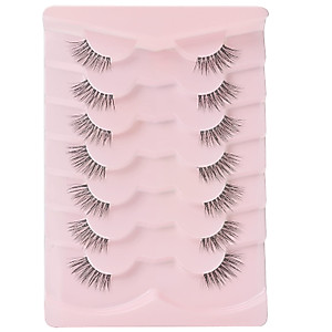 False eyelashes Half Lashes Accent lashes Jiocolor 7 Pairs Half Lashes Natural Look Corner End lash Pack 206