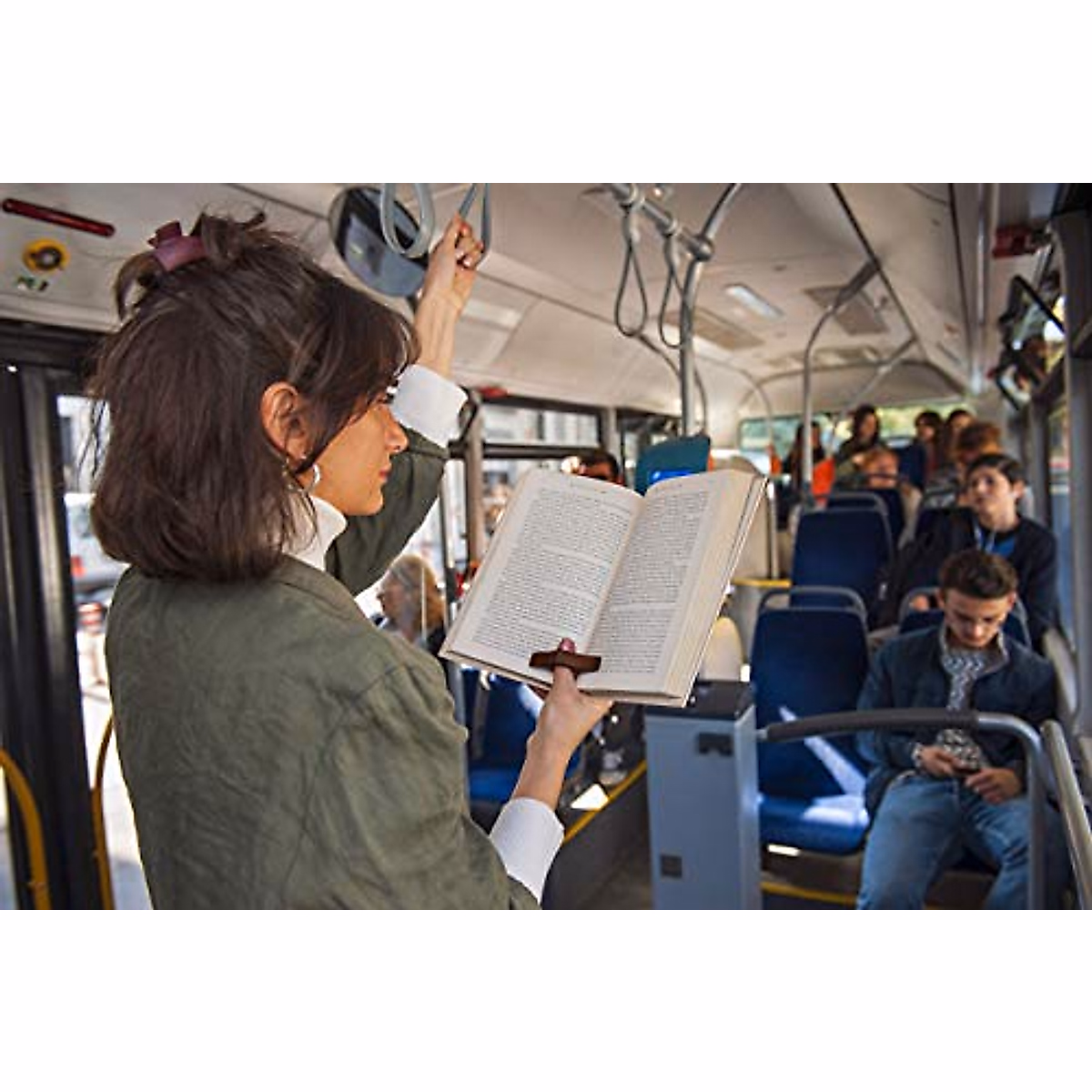 Cool Book Accessories - Handmade Wooden Book Page Holder and 2 in 1 Letter Opener and Bookmark - Best Gifts for Book Lovers