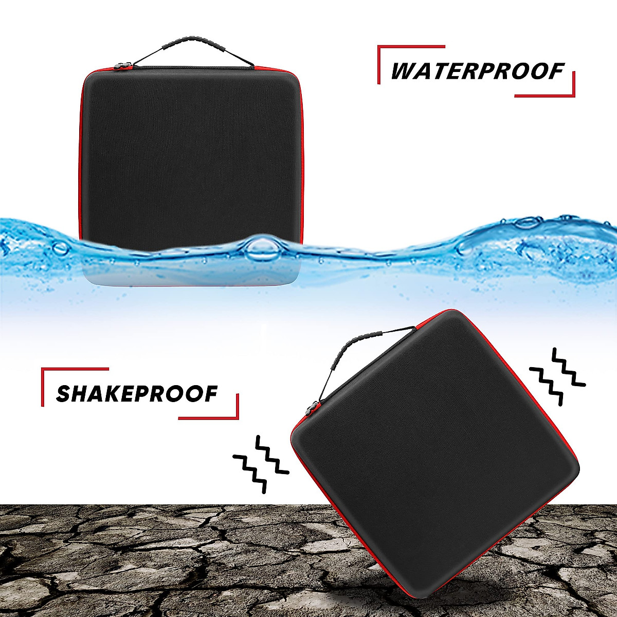 Risou Knife Display Case for Butterfly Knife, Folding Knives, Knives Displaying Storage Box and Carrying Organizer Holds up to 69 Knife for Survival, Tactical, Outdoor, EDC Mini Knife (Only Case)