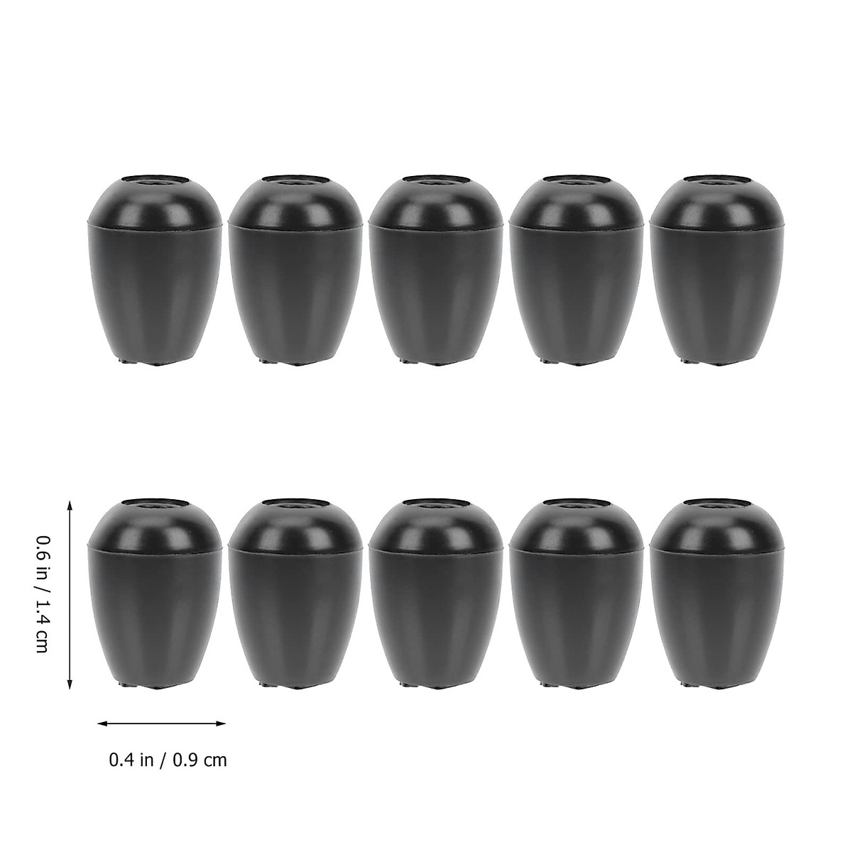 Cabilock 10 Pairs Ear Tips Replacement Silicone Soft- Sealing Earbuds Spare Parts Accessories
