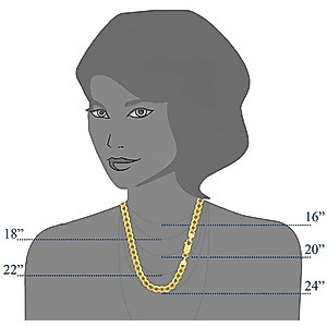 The Diamond Deal 10k Hollow Yellow Gold 4.4mm Shiny Hollow Cuban Comfort Curb Cuban Chain Necklace for Pendants and Charms with Lobster-Claw Clasp (22" And yellow-gold)