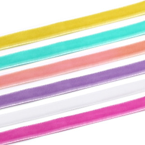 MILAKOO 6 Pcs Candy Color Velvet Choker Necklace Set for Women Gothic Lace Chokers