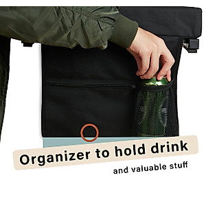 SPORT BEATS Stadium Seats with Back Support Bleacher Chairs with Back and Cushion Thick Padded Bleacher Seats Includes Shoulder Strap