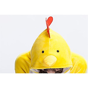 Adult Chicken Kigurumi Animal Costume Pajamas Homewear Lounge Wear M Yellow