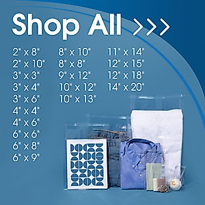 SPARTAN INDUSTRIAL Polypropylene Cello Bags (6" x 9")