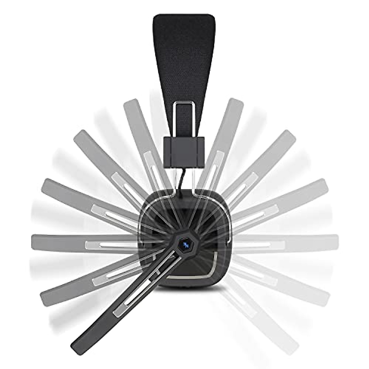 Aluratek Bluetooth Wireless Stereo Headset with Boom Microphone and Dongle, Built-in Rechargeable Battery, 27 Hours Continuous Talk and Music Play