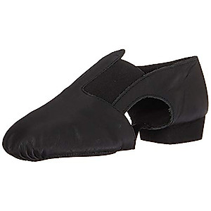 Leo Women's Jazz Sandal Dance Shoe, Black, 9 Medium US