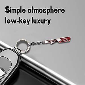 ASUBHA Car Key Pendant Keychain, GTLINE Keychains Emblem Pendant, Car Accessories for Women Men