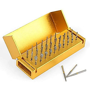 High Speed Diamond Bur Set with Aluminium Alloy Shelf