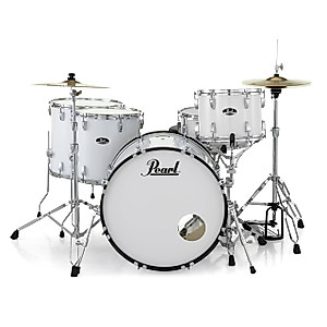 Pearl Roadshow RS525WFC/C 5-piece Complete Drum Set with Cymbals - Pure White