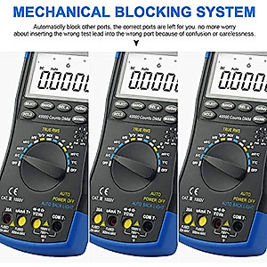 Digital Multimeter AP-770D TRMS 40000Counts Multimeter Tester Autoranging Voltmeter Ammeter with High Precision for NCV AC/DC Voltage Current Resistance Capacitance Frequency Diodes hFE Temperature