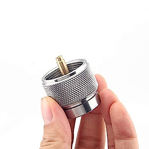 Hamans Propane Adapter Camping Stove Adapter Gas Adapter Converter Outdoor Propane Small Tank Input EN417 Valve Output Cylinder Canister Adapter for Outdoor Camping