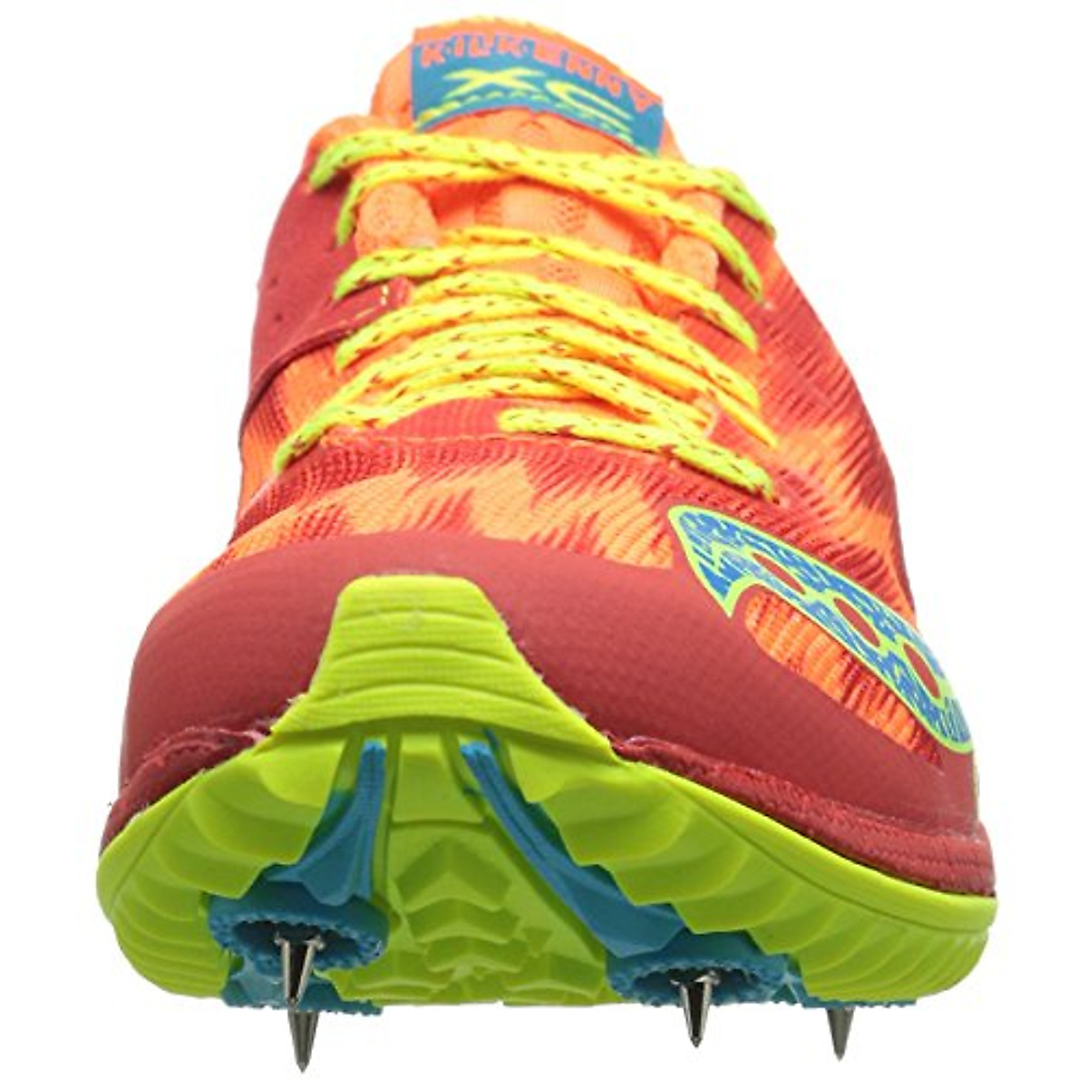 Saucony Women's Kilkenny XC5 Flat W, Vizi Orange/Citron, 9.5 M US