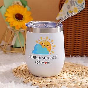 RYANDYPE Mother's Gifts for Mom,Sunflower Gifts for Mom From Daughter Son,Mom Birthday Basket Box Gifts Ideas Sending Sunshine for Mom