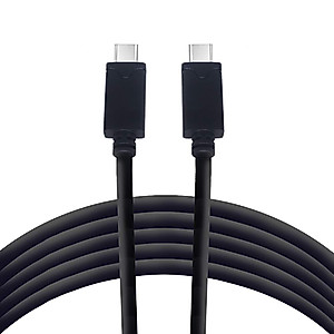 Vebner 20ft USB C to USB C Cable - Extra Long USB Type C - Compatible with Samsung, iPad Pro, Android Devices, Camera Tethering and More (Black)