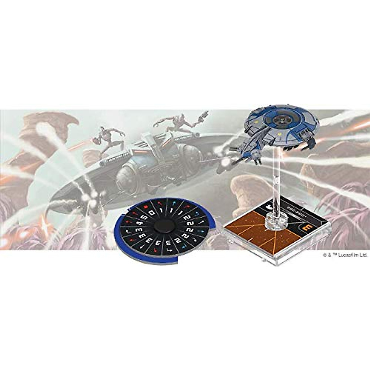 Star Wars X-Wing 2nd Edition Miniatures Game HMP Droid Gunship EXPANSION PACK | Strategy Game for Adults and Teens | Ages 14+ | 2 Players | Average Playtime 45 Minutes | Made by Atomic Mass Games