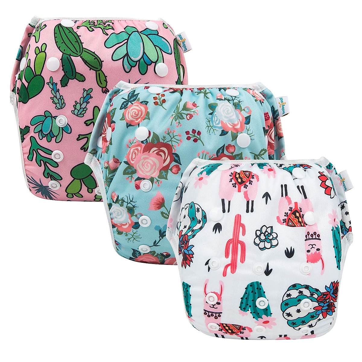 babygoal Baby Reusable Swim Diaper, Washable and Adjustable for Babies 0-2 Years, Swimming Lessons & Baby Gift 3SD05