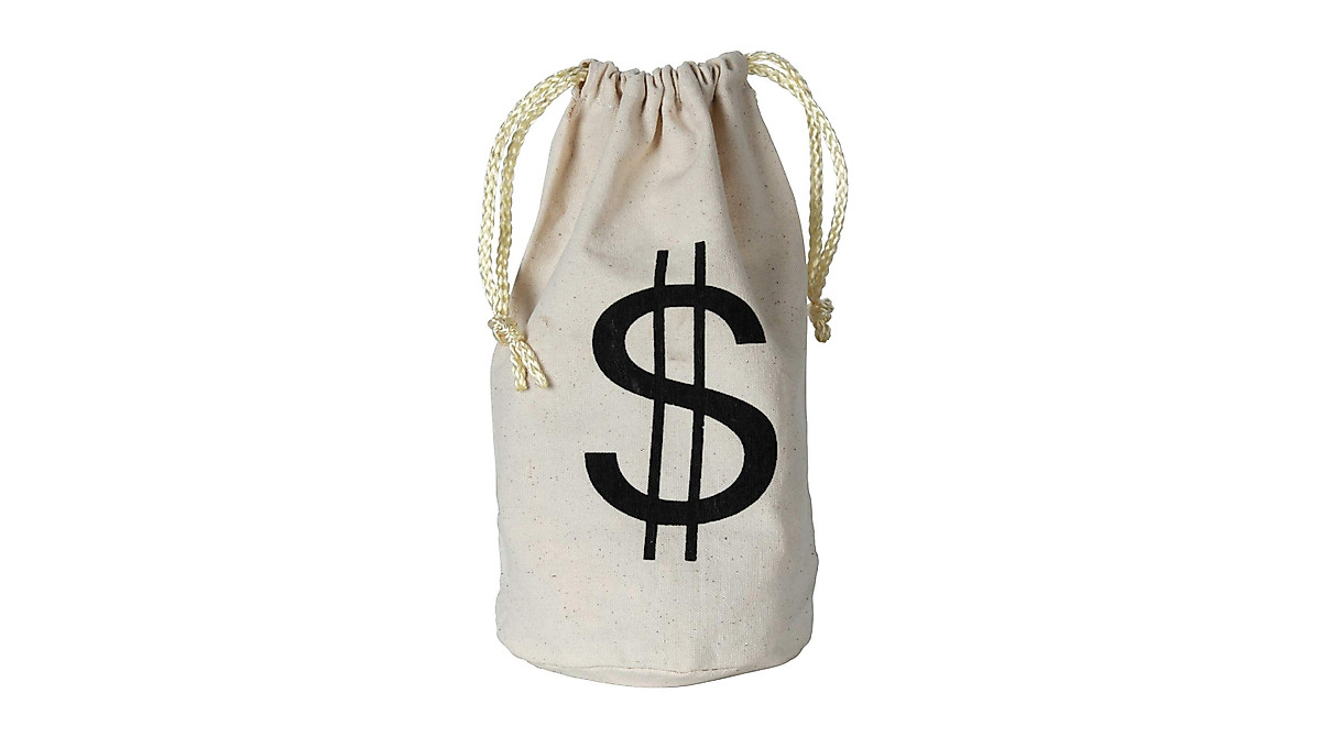 Beistle Drawstring Money Bag for Casino Party Favors
