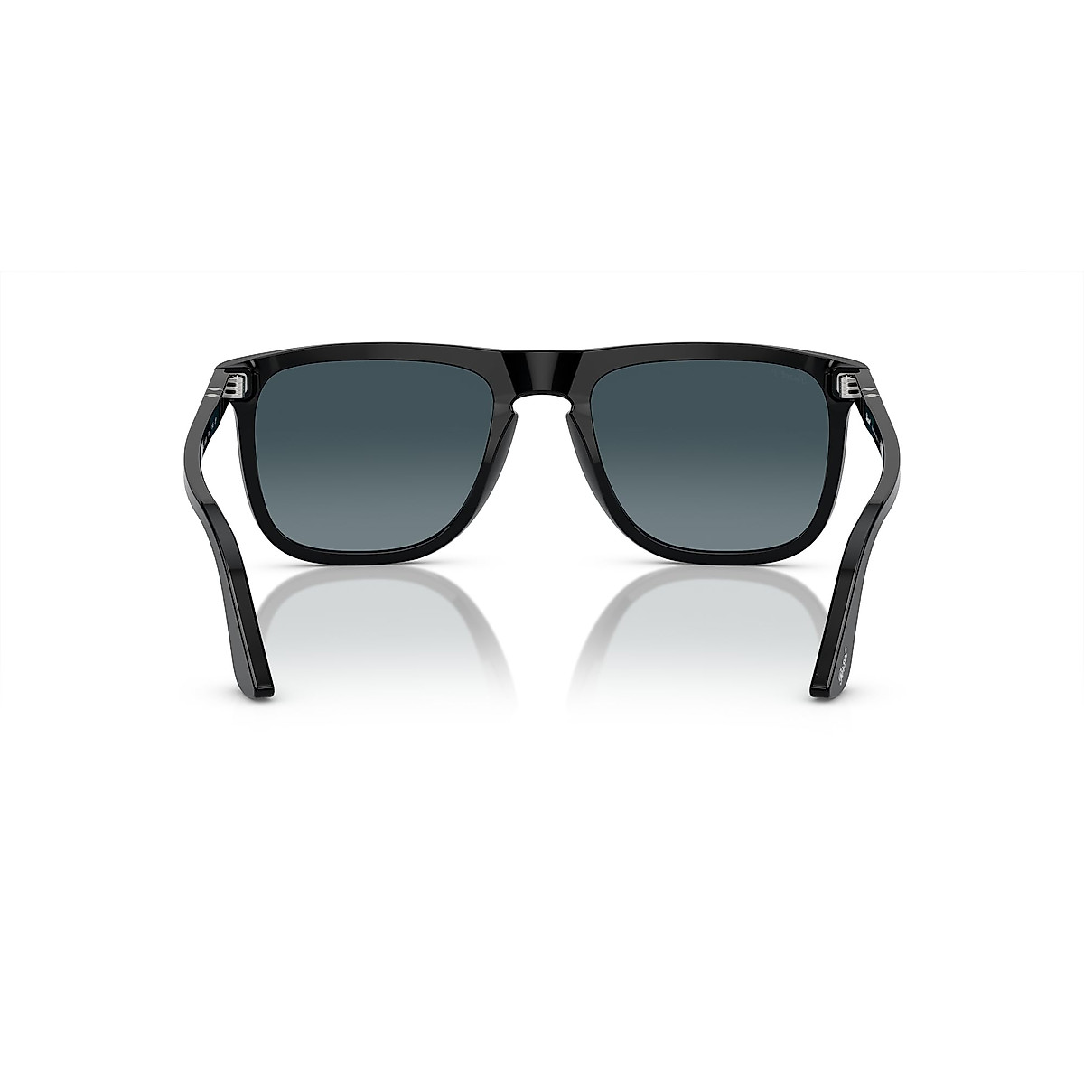 Persol Men's PO3336S Polarized Aviator Sunglasses, Black, 54 mm